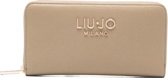 Liu Jo Femme, Accessoires, Beige, Taille: ONE Size Large Zip Wallet
