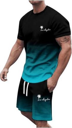 Generic Tenue Football Homme Jogging Bleu Clair Homme SurvêTement Taille S Jogging Noir Large Homme Ensemble Survetement Short Homme Ensemble Tenue De Sport H