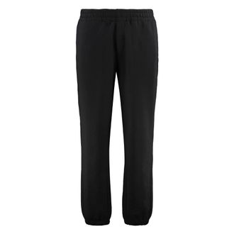 Moncler Logo-Patch Baumwoll-Trainingshose - - Trousers - Herren - Schwarzk - XL