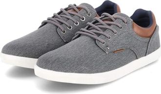 Bullboxer Baskets basses pour homme en toile grise fabriqu&eacute;e &agrave; la main, gris, 45 EU