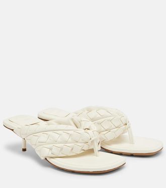 Bottega Veneta Mules Salsa en cuir Intrecciato