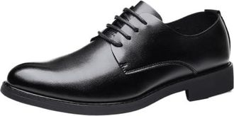 Generic Chaussures Oxford imperm&eacute;ables &agrave; Bout Pointu Rehaussantes for Homme, Style Moderne et Polyvalent, en Cuir Noir, &eacute;l&eacute;gantes d&eacute;contract&eacute;es, parfaites for