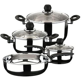 Magefesa 01BXPRACT07 - Set de cuisine complet mod&egrave;le PRACTIKA 7 pi&egrave;ces en acier inoxydable