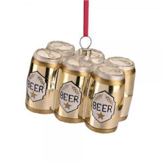 Gift Company H&auml;nger Sixpack Bier, Gold