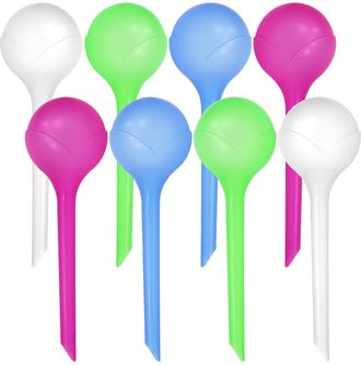 Com-Four 8X Automatische Bewässerung für Zimmerpflanzen - Wasserspender für Pflanzen - Bewässerungskugel zur Blumen Bewässerung - Hydrospikes (08 Stück - bunt)