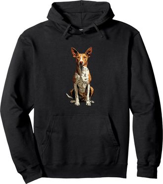 Whyitsme Design Abbildung eines ibizenischen Jagdhundes Pullover Hoodie
