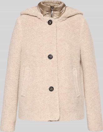 Gil Bret Regular Fit Teddyjacke aus Woll-Mix