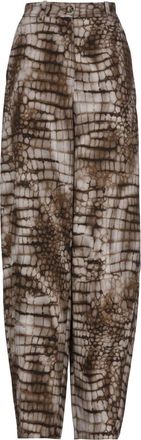 Elisabetta Franchi Femme, Pantalons, Multicolore, Taille: 38 FR Pantalon en jersey l&eacute;ger avec imprim&eacute; alligator