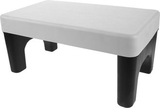 Artibetter Toilettenhocker f&uuml;r Rutschfester Hockhocker mit Verdickter Fu&szlig;st&uuml;tze Stabiler Kunststoff Grau Schwarz Leichter T&ouml;pfchenhocker f&uuml;r Sicheres Hocken Im B