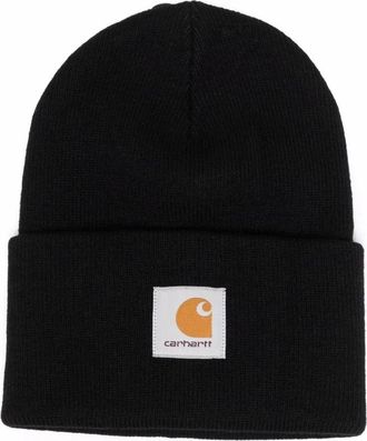 Carhartt Work in Progress Schwarzer Logo-Patch Slip-On Hut - - Accessories - Herren - Schwarzk - ONE SIZE