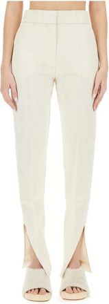 Jacquemus Femme, Pantalons, Blanc, Taille: 40 FR Le Pantalon Tibau