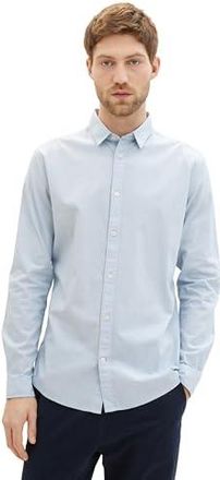 Tom Tailor 1042222 Chemise, 24183-light Blue White Structure, L Homme