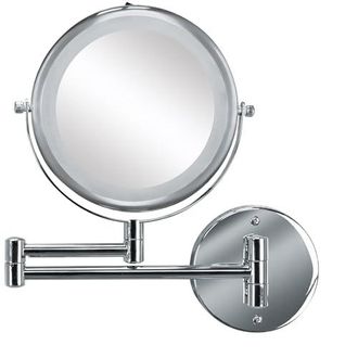 Kleine Wolke Kosmetikspiegel Brilliant Mirror mit 5-facher Vergr&ouml;&szlig;erung und LED Beleuchtung, Gr&ouml;&szlig;e: 25 x 27 x 3,5 cm, Material: Metall/Glas/LED