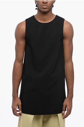Jil Sander Back Zipped Viscose Tank Top Gr&ouml;&szlig;e 46