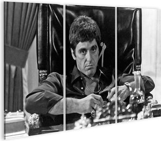 Islandburner Bild auf Leinwand Pacino Scarface Tony Montana Kult Gangster Movie Film Hollywood Ikone V3 Bilder Wandbilder Poster