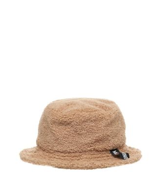 Moschino Caps & M&uuml;tzen - Faux Fur Bucket Hat - Gr. ONE SIZE - in Beige - f&uuml;r Damen