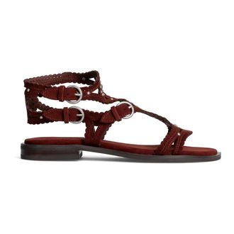 Ash Ash, Femme, Chaussures, Rouge, Taille: 39 EU Sandale plate Paprika