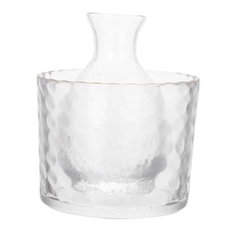 Garneck Japanisches Glas Sake Satz Mit Eisbeh&auml;lter Temperaturbest&auml;ndig F&uuml;r Zuhause Und Restaurant Inklusive Sake Karaffe Und EIS Eimer