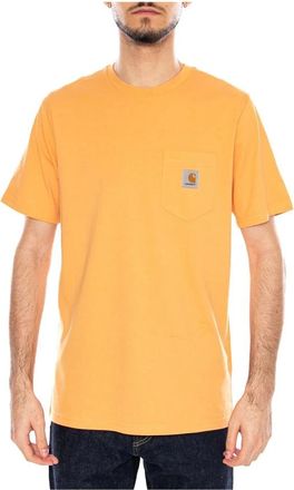 Carhartt Work in Progress Homme, Tops, Orange, Taille: L S/S Pocket T-Shirt