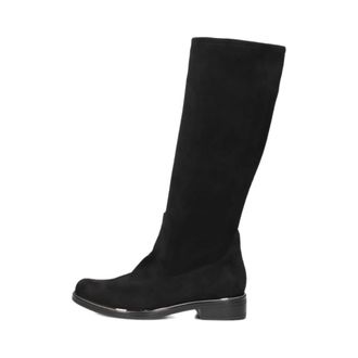 Stefano Lauran Elegante schwarze hohe Stiefel f&uuml;r Damen - - Shoes - Damen - Schwarzk - 39 EU