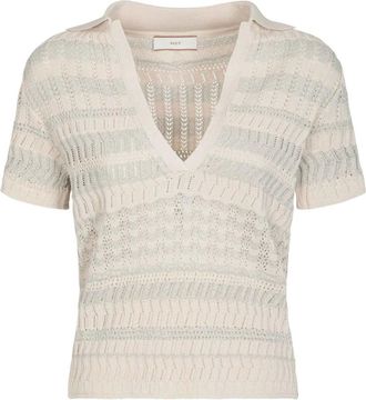 Elisabetta Franchi Femme, Pulls, Beige, Taille: 42 FR Plkd13212 Polo