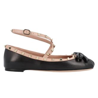 Valentino Garavani Rockstud Ballet Flats Black - Gr. 36,5 (EU) - in Schwarz
