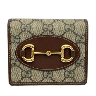 Gucci Portefeuille Bi-fold Vintage doccasion - Femme - Pre-owned - Brun - Taille: ONE Size