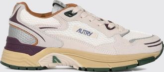 Autry Zweifarbige Hyperway Sneaker aus Leder und Mesh mit Cut-Out-Logo