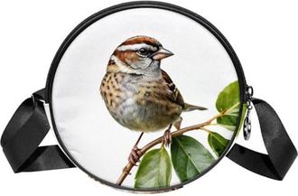 Generic Petit sac &agrave; bandouli&egrave;re Circle pour femme, petit sac &agrave; bandouli&egrave;re avec fermeture &eacute;clair et bretelles r&eacute;glables style d&eacute;contract&eacute; pour femmes et fille