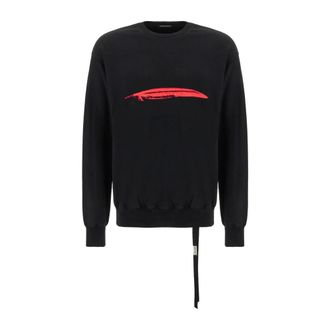 Ann Demeulemeester Logo-bedrucktes Rundhals-Sweatshirt - - Sweatshirts & Hoodies - Herren - Schwarzk - S