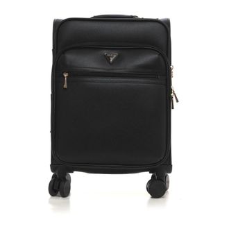 Guess Femme, Valises, Noir, Taille: ONE Size &Eacute;l&eacute;gant trolley &agrave; 4 roues avec poches