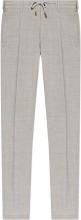 Eleventy Homme, Pantalons, Gris, Taille: W34 Pantalon en Laine &agrave; Jambes Fusel&eacute;es