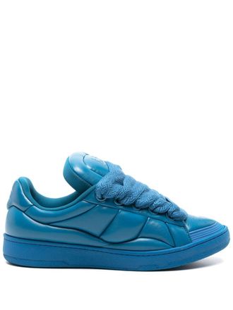 Lanvin baskets Curb XL en cuir - Bleu