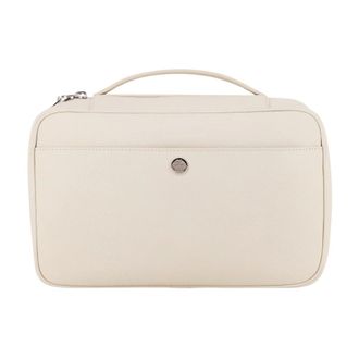 Brunello Cucinelli Kulturtasche aus Kalbsleder mit feiner Narbung - - Bags - Herren - Beige - ONE SIZE
