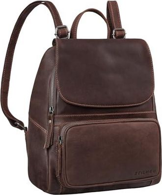 STILORD Ellie Sac à Dos de Ville Élégant pour Femme en Cuir Véritable - Petit Sac à Main Vintage pour Travail et Voyage, Couleur:torres - marron