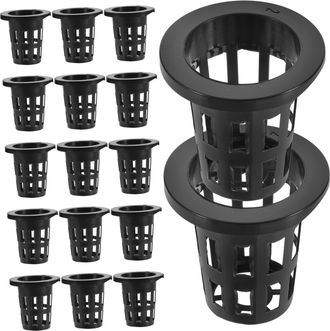 Yardwe 50 St&uuml;ck Netzt&ouml;pfe F&uuml;r Hydrokultur Wiederverwendbare Pflanzk&ouml;rbe Aus Kunststoff Mini-netzt&ouml;pfe F&uuml;r Pflanzen Hydrokulturt&ouml;pfe Mit Bel&uuml;ftung F&uuml;r Wurzels