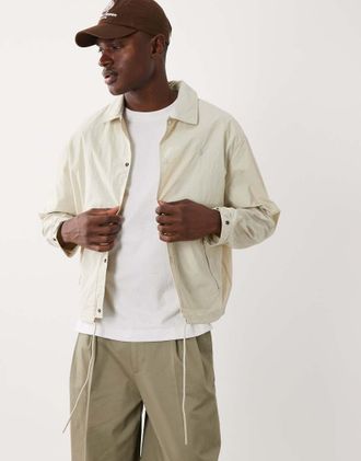 Polo Ralph Lauren Coupe-vent &agrave; logo embl&eacute;matique - Cr&egrave;me-Blanc