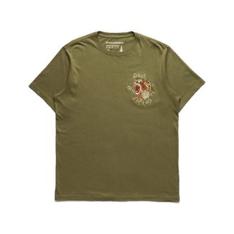 maharishi Bambus Tiger Tee Gr&uuml;n Kurzarm - - Tops - Herren - Gr&uuml;n - XL