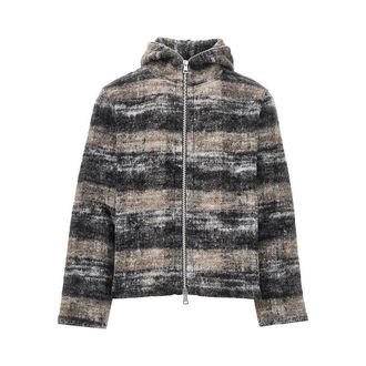 Our Legacy Check wool-blend full-zip hoodie Man 48