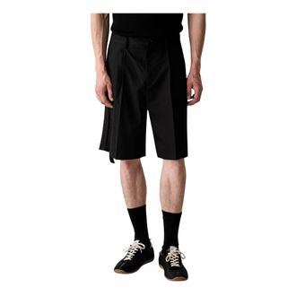 Undercover Stoffhose mit Bundfalten - - Shorts - Herren - Schwarzk - S