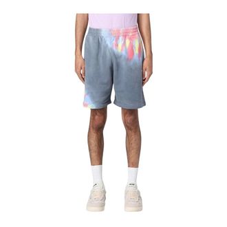 Msgm Tie-Dye Casual Shorts Stilvoller Komfort - - Shorts - Herren - Mehrfarbig - S