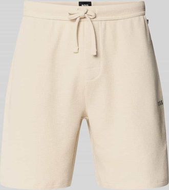 HUGO BOSS Regular Fit Sweatshorts aus Baumwoll-Mix