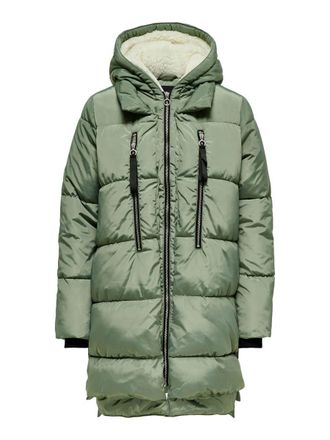 Only Damen Onlnora Cc Otw Long Puffer Coat Mantel, Sea Spray, S EU