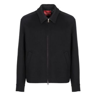 Gucci Wool Double Zip Jacket - - Jackets - Herren - Schwarzk - L