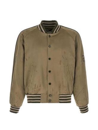 Golden Goose Ourney Panfilo - Bomber avec d&eacute;tails en maille satin&eacute;e