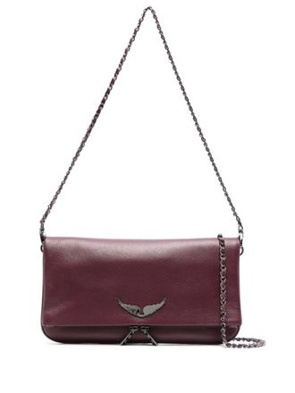 Zadig&Voltaire sac &agrave; bandouli&egrave;re Rock en cuir - Violet