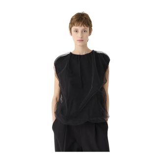 Meimeij &Auml;rmelloses Top - - Tops - Damen - Schwarzk - XS