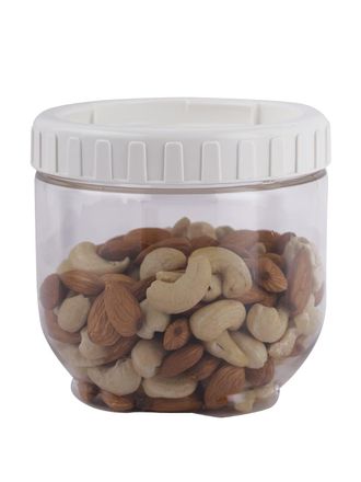 LocknLock InterLock Lock rund Container, 620 ml, Durchmesser 107 mm, Plastik, transparent, 10.7 x 10.7 x 10.2 cm