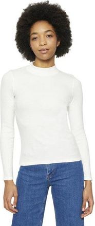 Knowledge Cotton Apparel High Neck Rib Blouse W - Langarmshirt - Damen