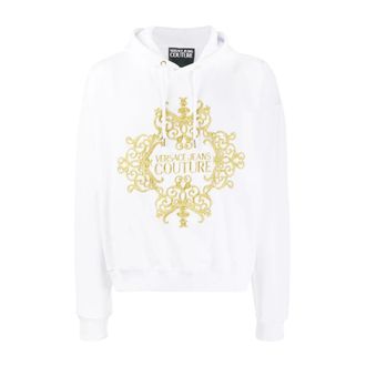 Versace Jeans Couture Herren, Sweatshirts & Hoodies, Wei&szlig;, 2XLGr&ouml;&szlig;e